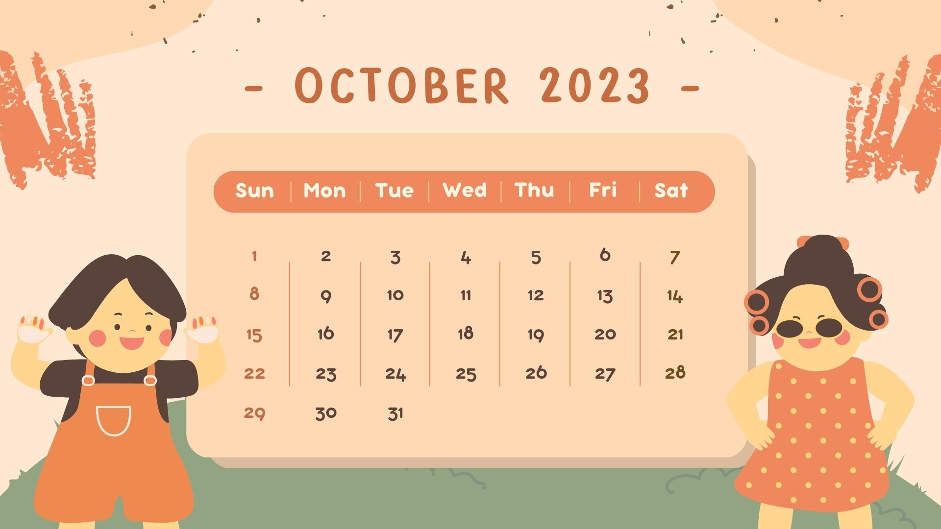 40 October 2023 Printable Calendars - Printaboles