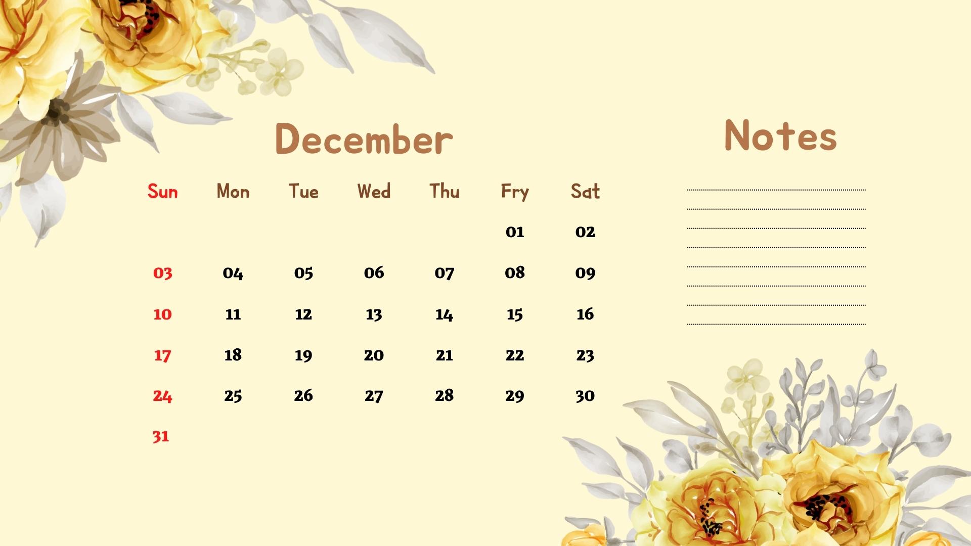40 December 2023 Printable Calendars - Printaboles