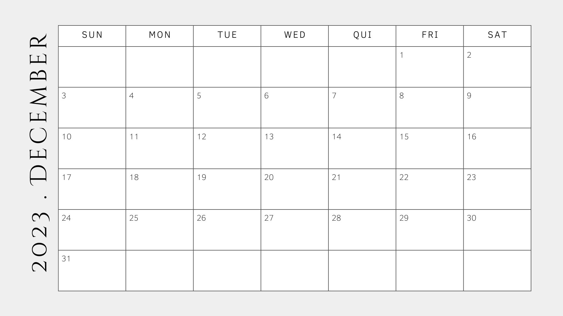 40 December 2023 Printable Calendars - Printaboles