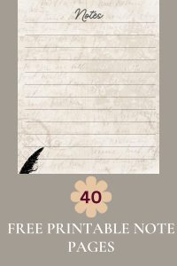 40 Free Printable Note Pages - Printaboles