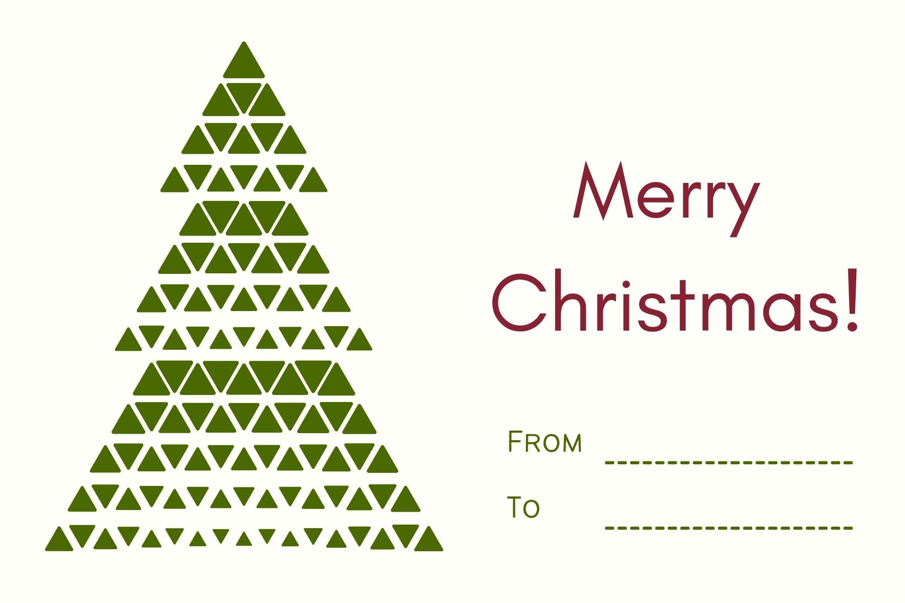 40 Free Printable Colorful Christmas Gift Tags - Printaboles