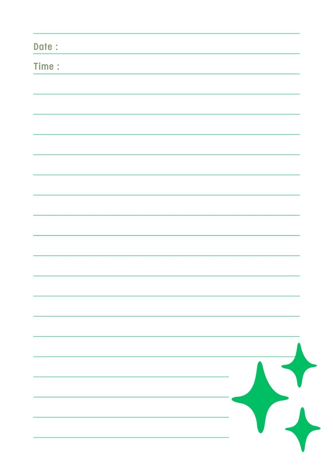 40 Free Printable Note Pages - Printaboles