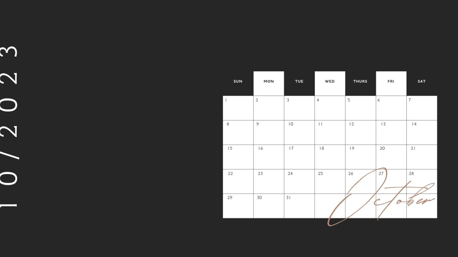 40 October 2023 Printable Calendars - Printaboles