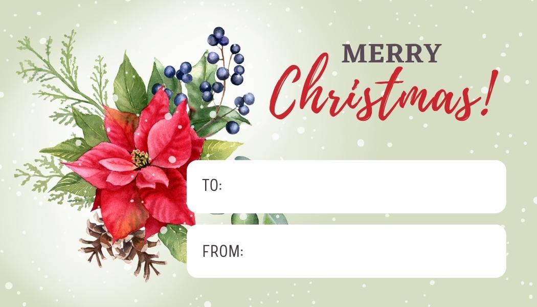 40 Free Printable Colorful Christmas Gift Tags - Printaboles