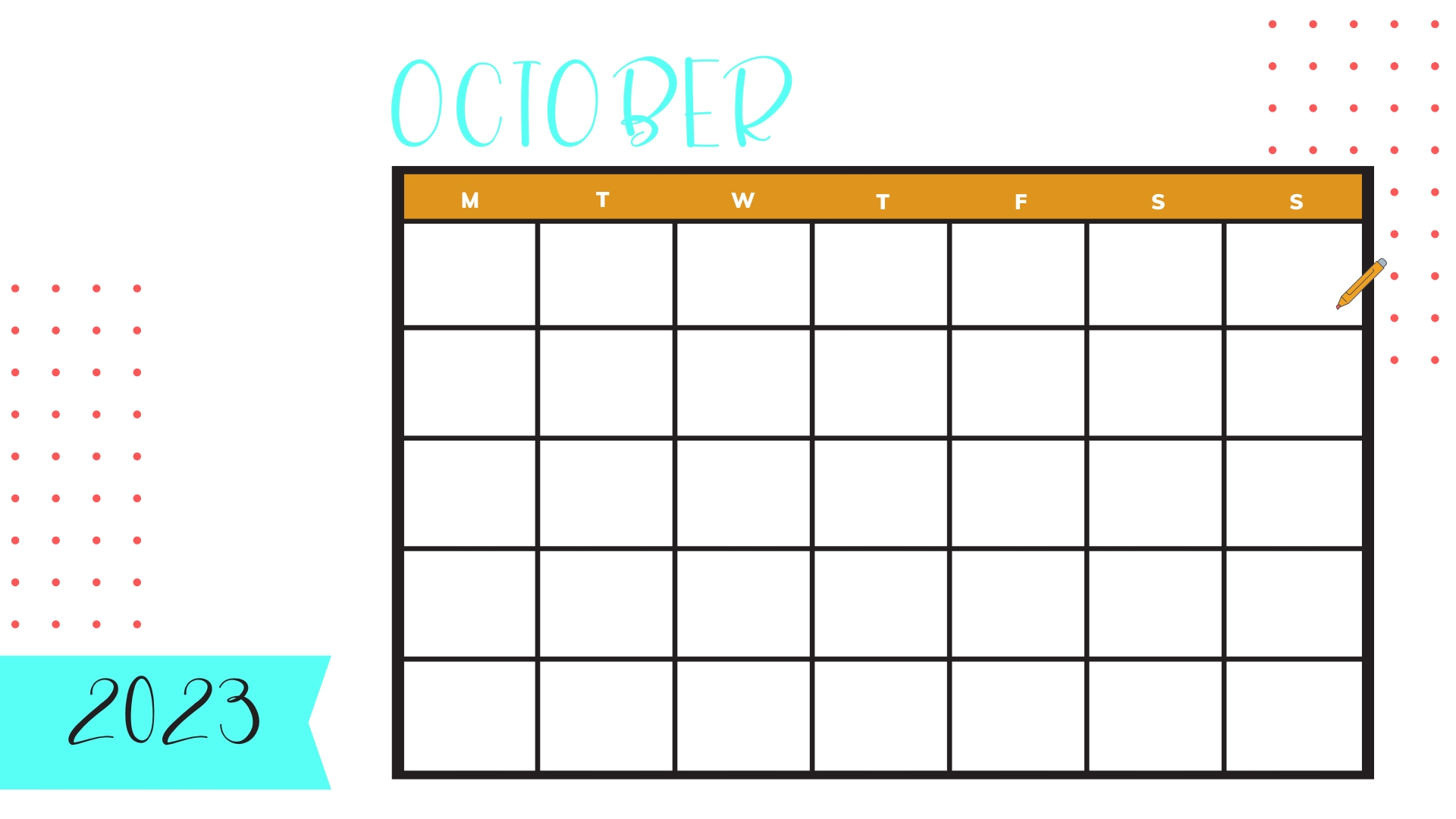 40 October 2023 Printable Calendars - Printaboles