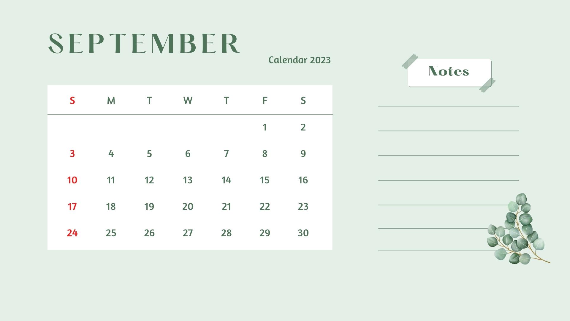 40 September 2023 Printable Calendars - Printaboles