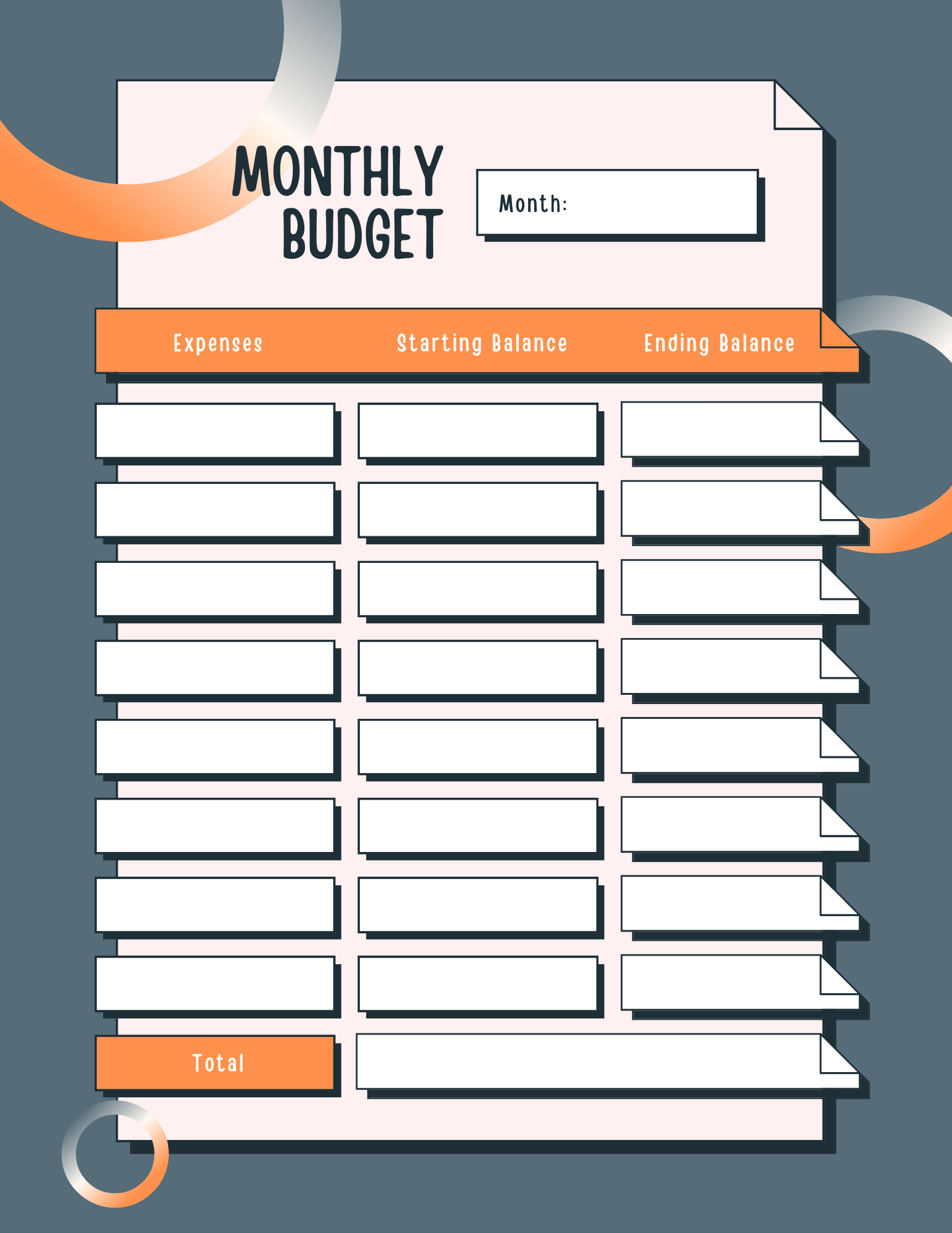 30 Free Printable Monthly Budget Planners - Printaboles