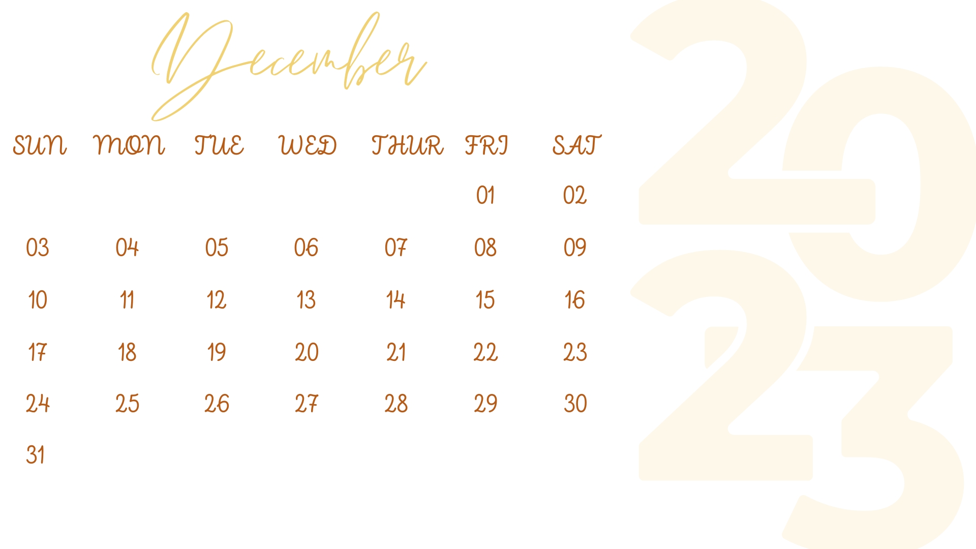 40 December 2023 Printable Calendars - Printaboles