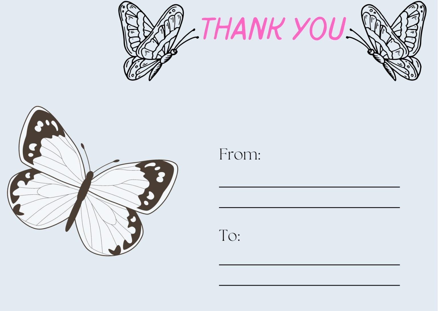 40 Free Printable Thank You Cards - Printaboles