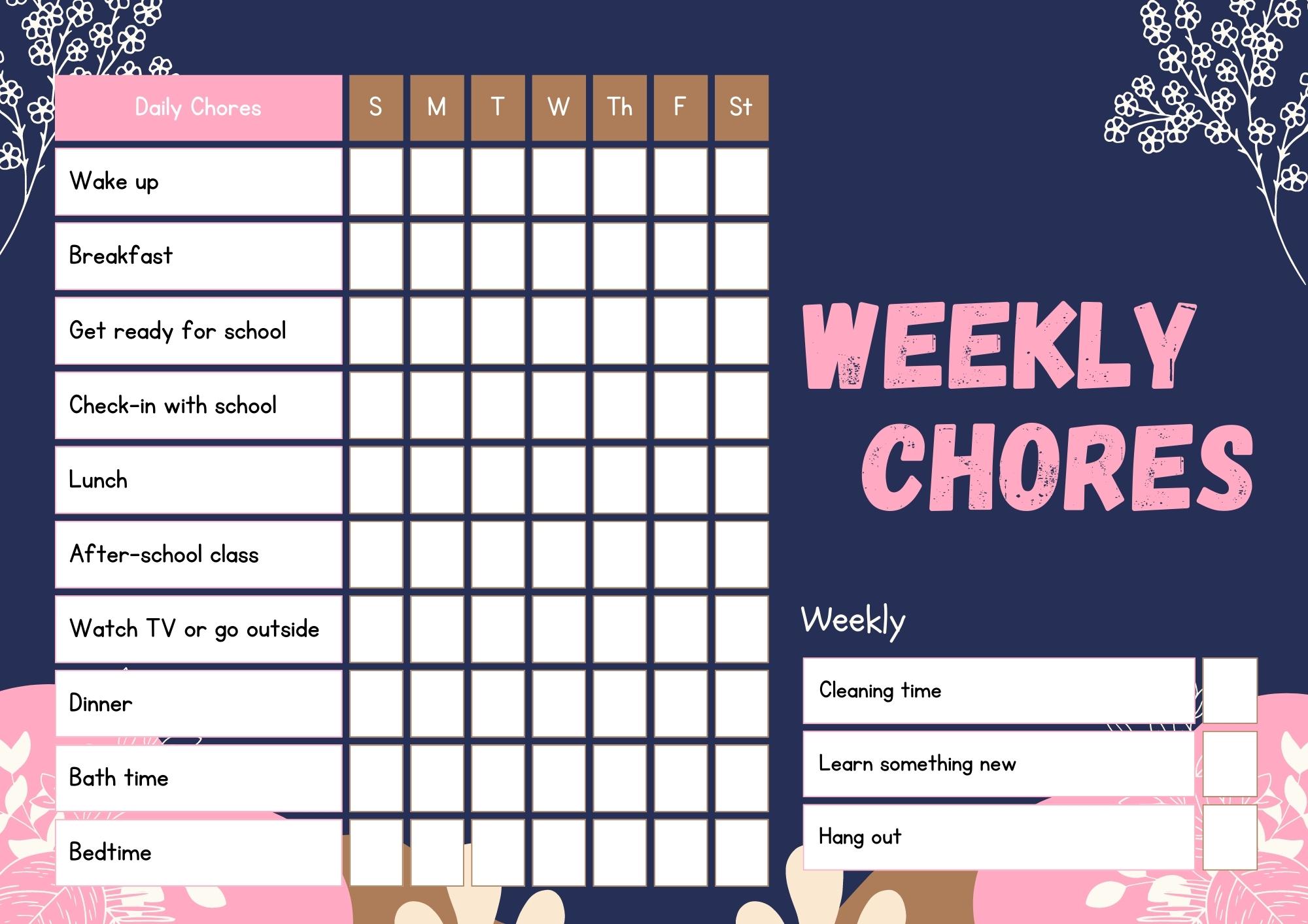 40 Free Printable Toddler chore charts - Printaboles 40 Free Printable Toddler chore charts - Printaboles