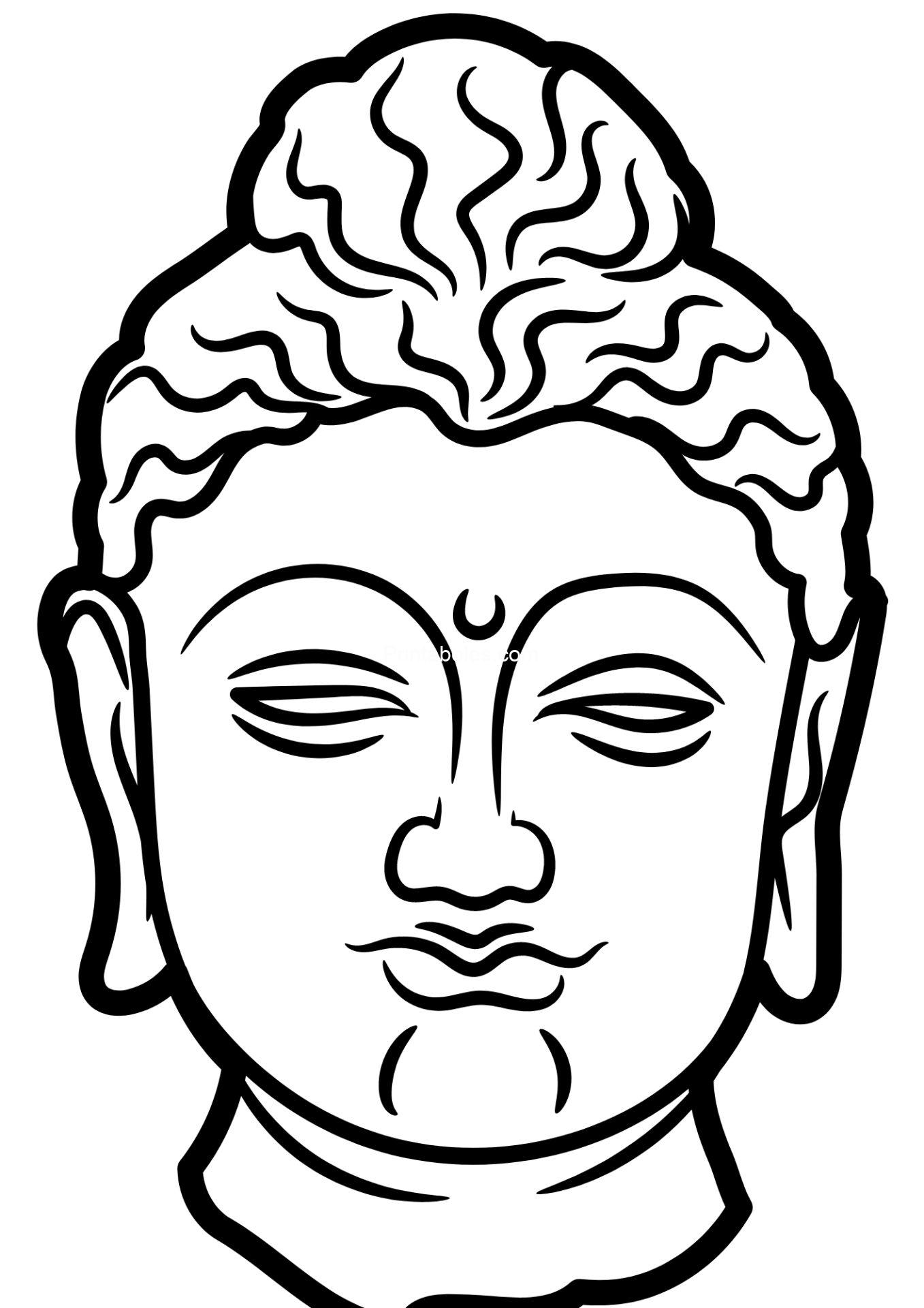 40 Free Printable Buddha Coloring Pages (Blank Templates)