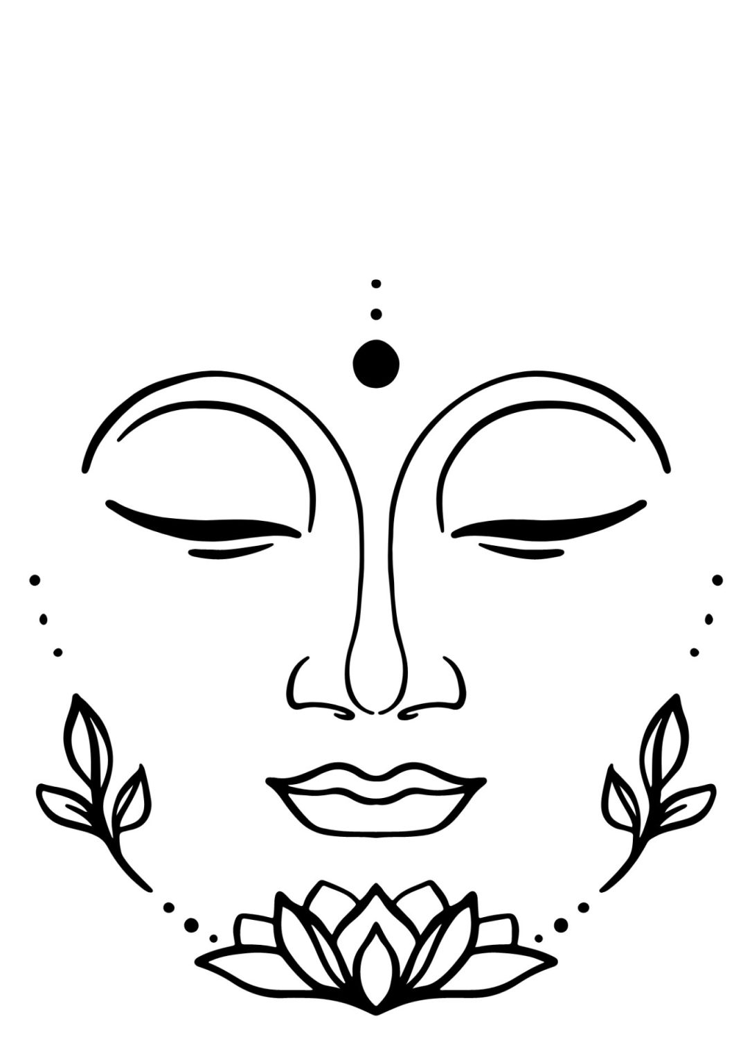 40 Free Printable Buddha Coloring Pages (Blank Templates)