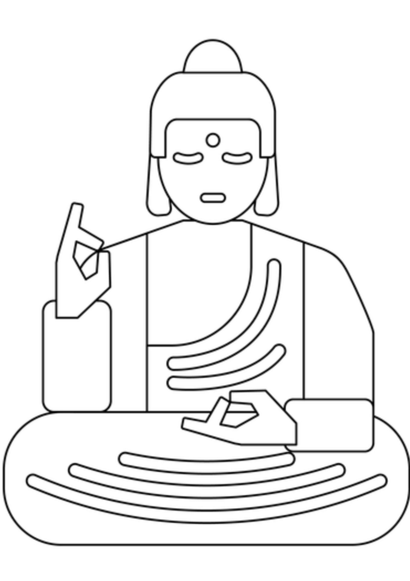 40 Free Printable Buddha Coloring Pages (Blank Templates)