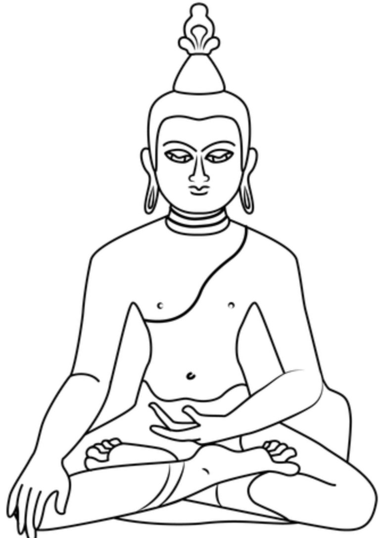 40 Free Printable Buddha Coloring Pages (Blank Templates)