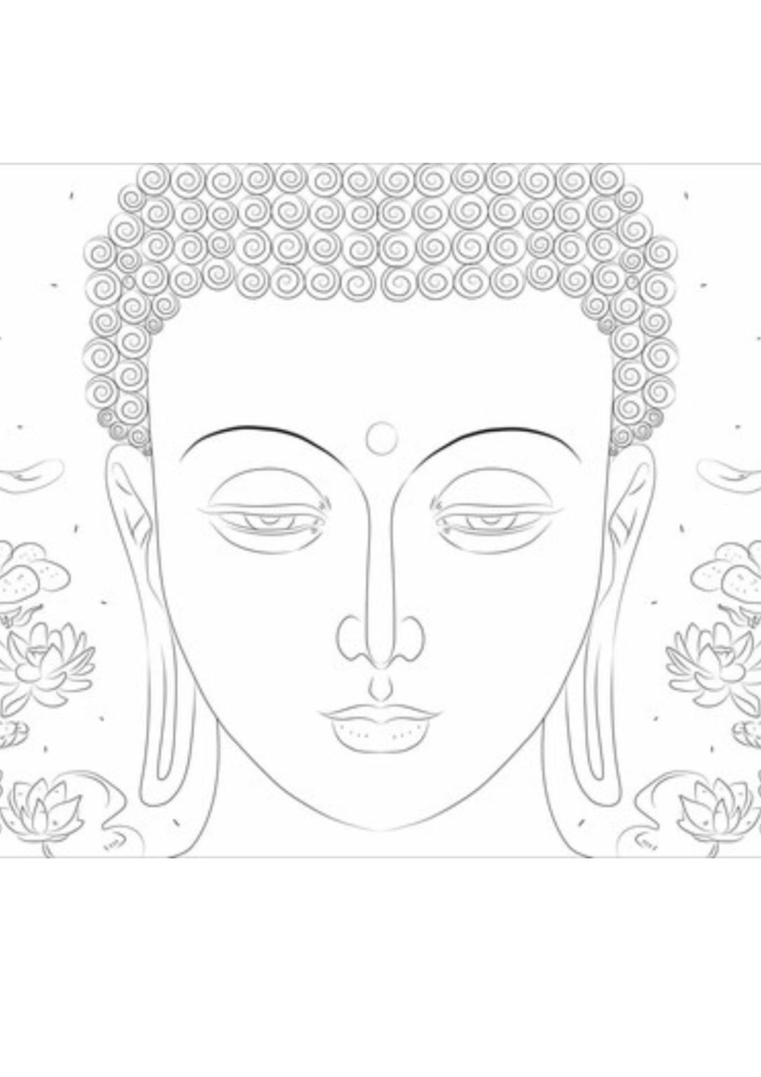 40 Free Printable Buddha Coloring Pages (Blank Templates)