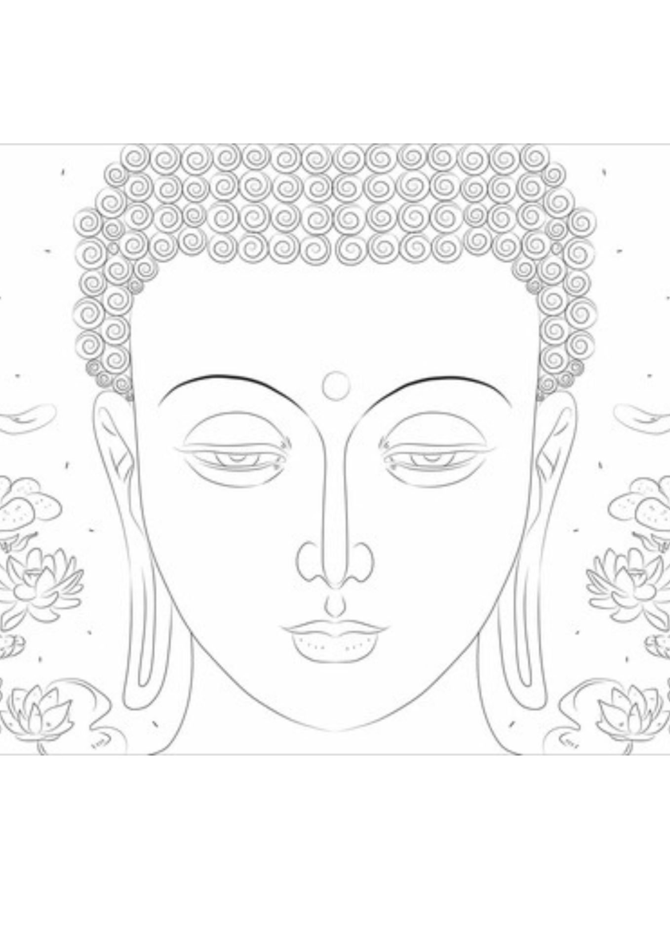 40 Free Printable Buddha Coloring Pages (Blank Templates)