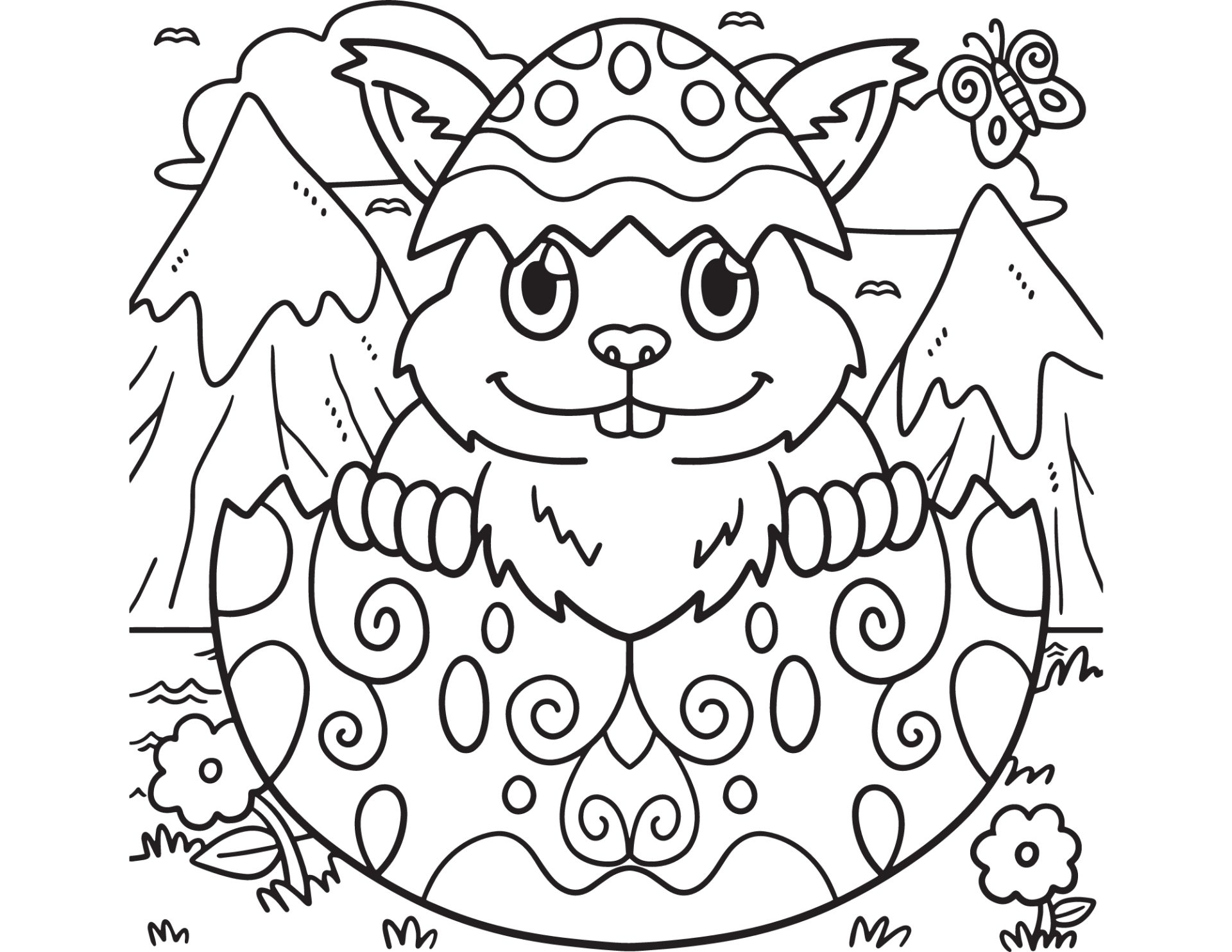 40 Free Printable Easter Bunny Coloring Pages - Printaboles