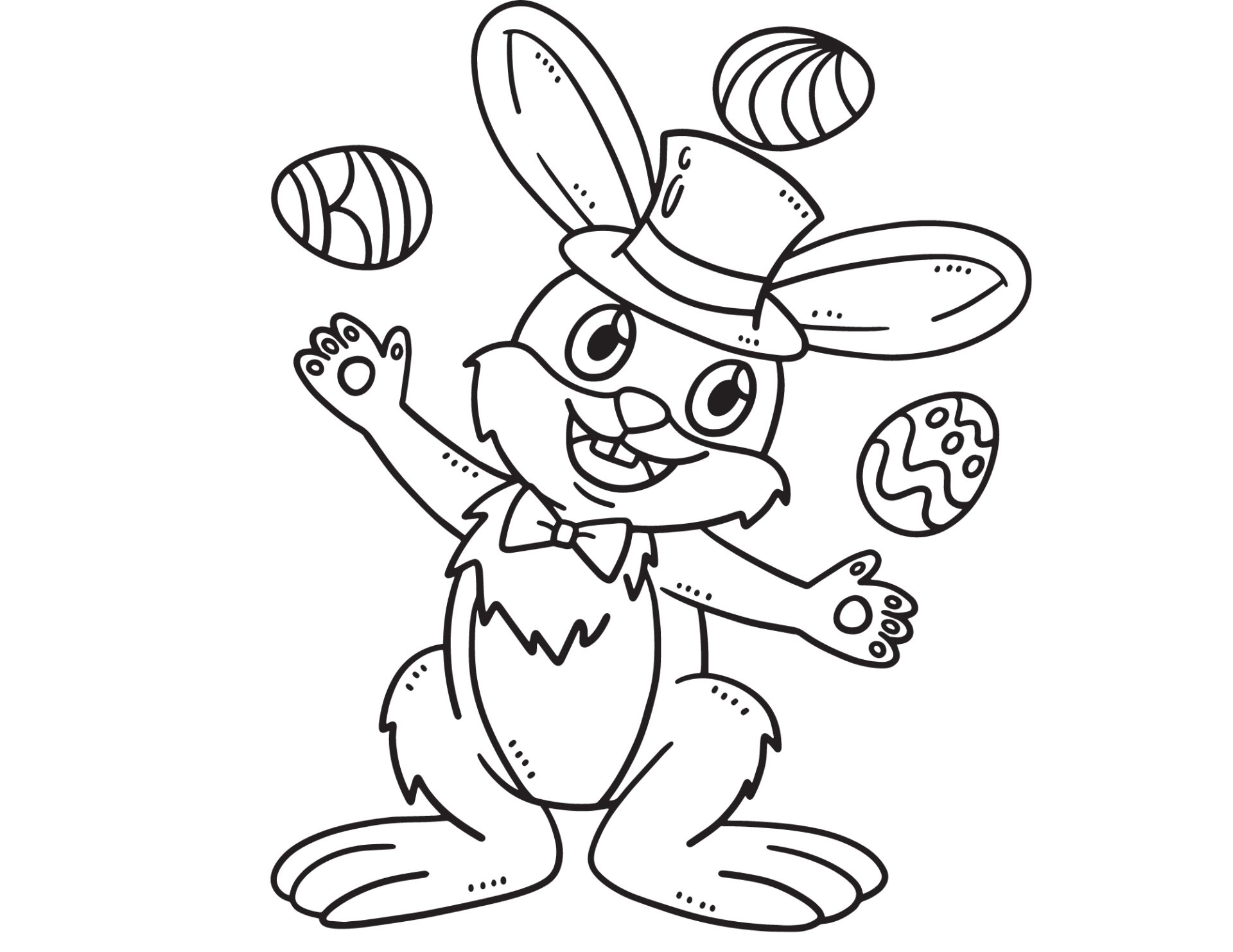 40 Free Printable Easter Bunny Coloring Pages - Printaboles