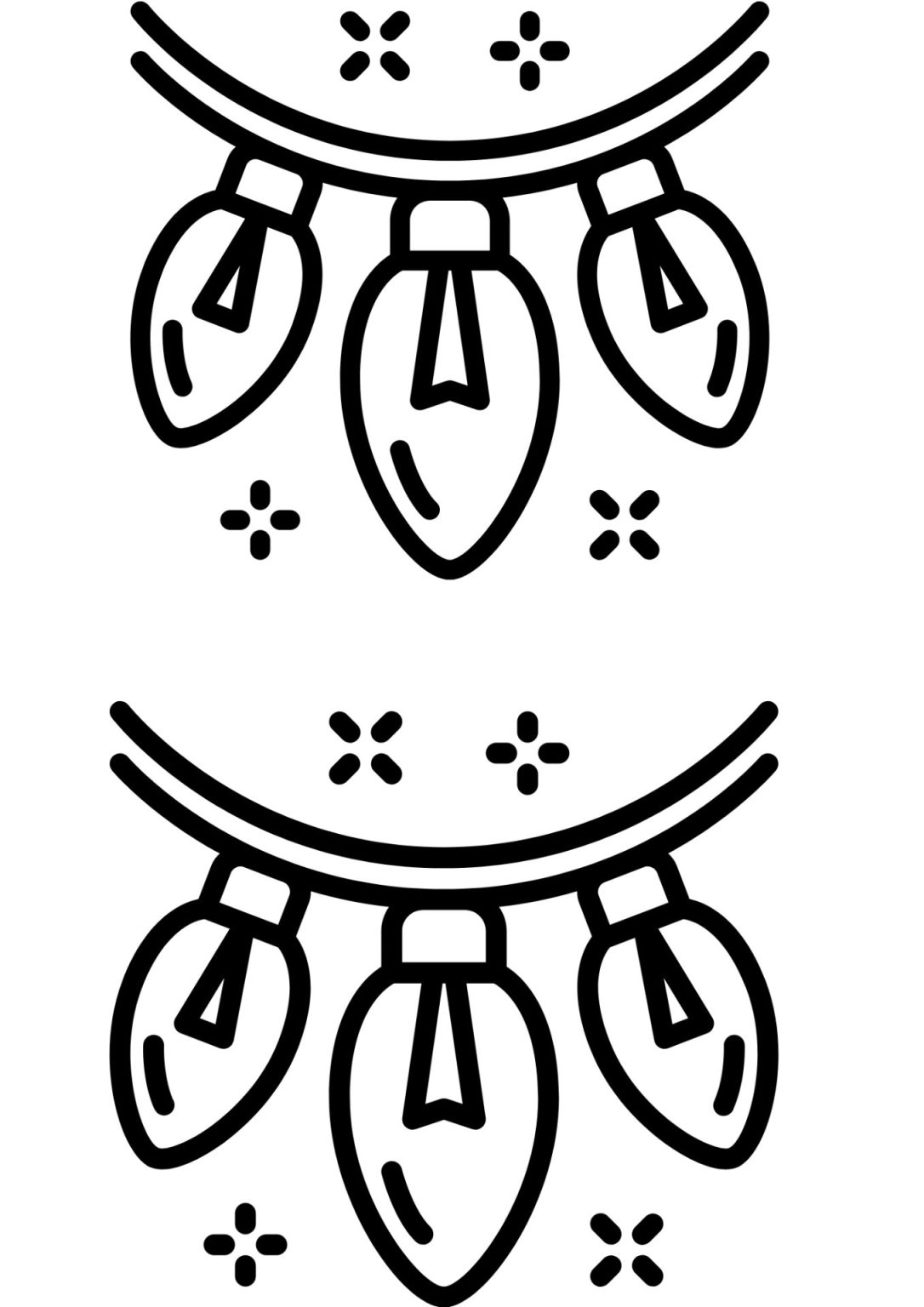 40 Free Printable Christmas Light Templates - Printaboles