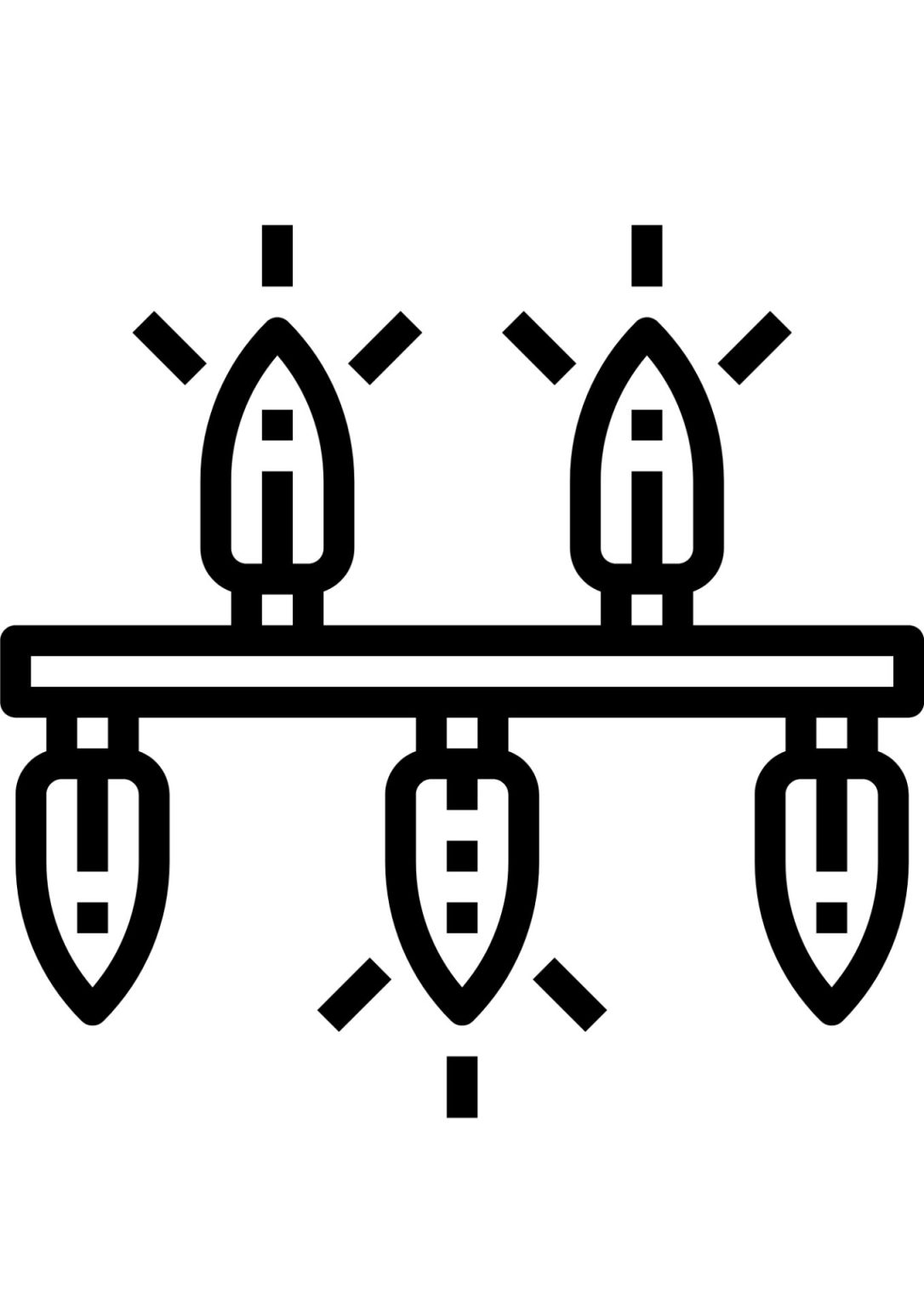 40 Free Printable Christmas Light Templates - Printaboles