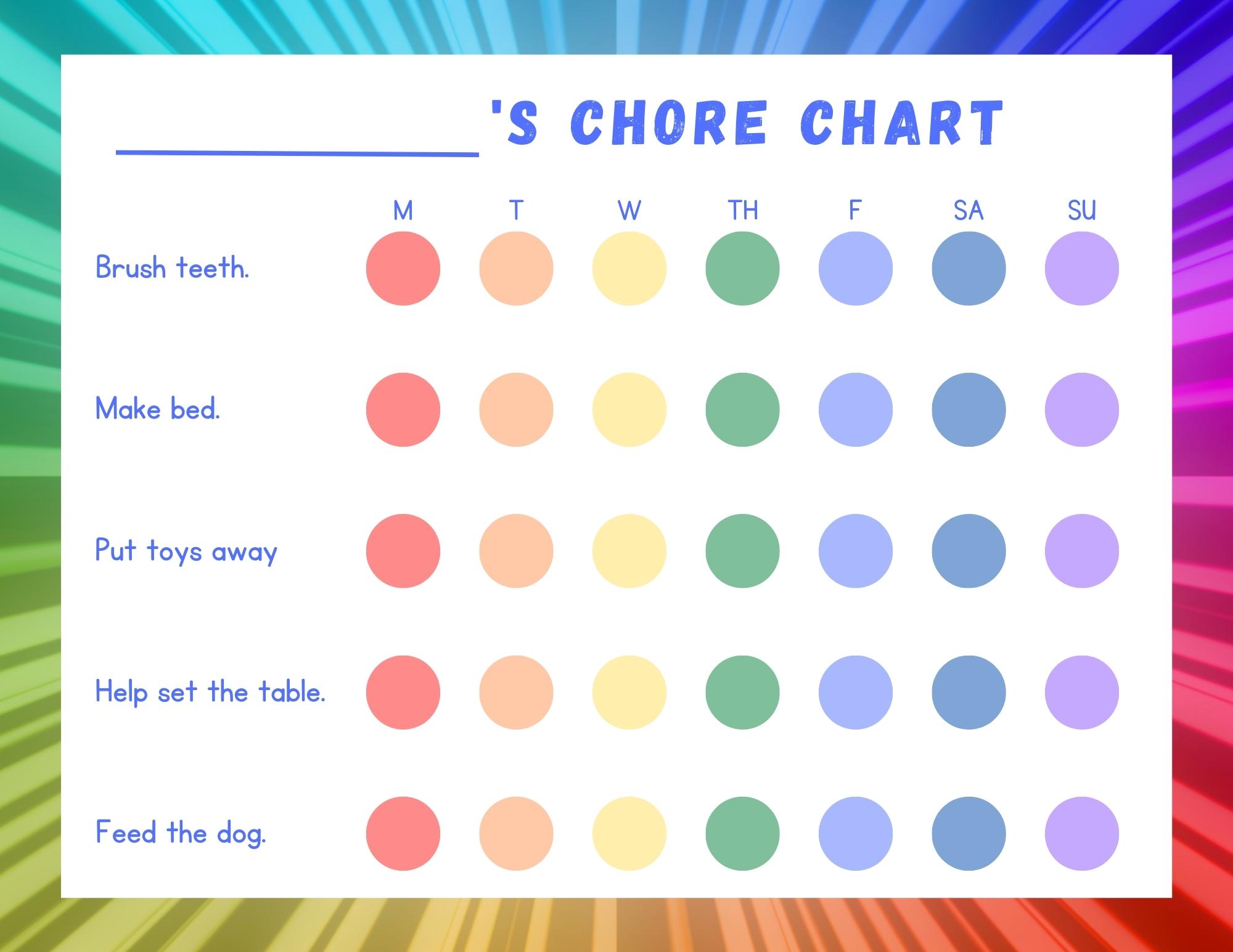 40 Free Printable Toddler chore charts - Printaboles 40 Free Printable Toddler chore charts - Printaboles