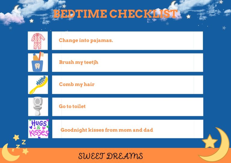 40 Free Printable Bedtime Routine Charts - Printaboles