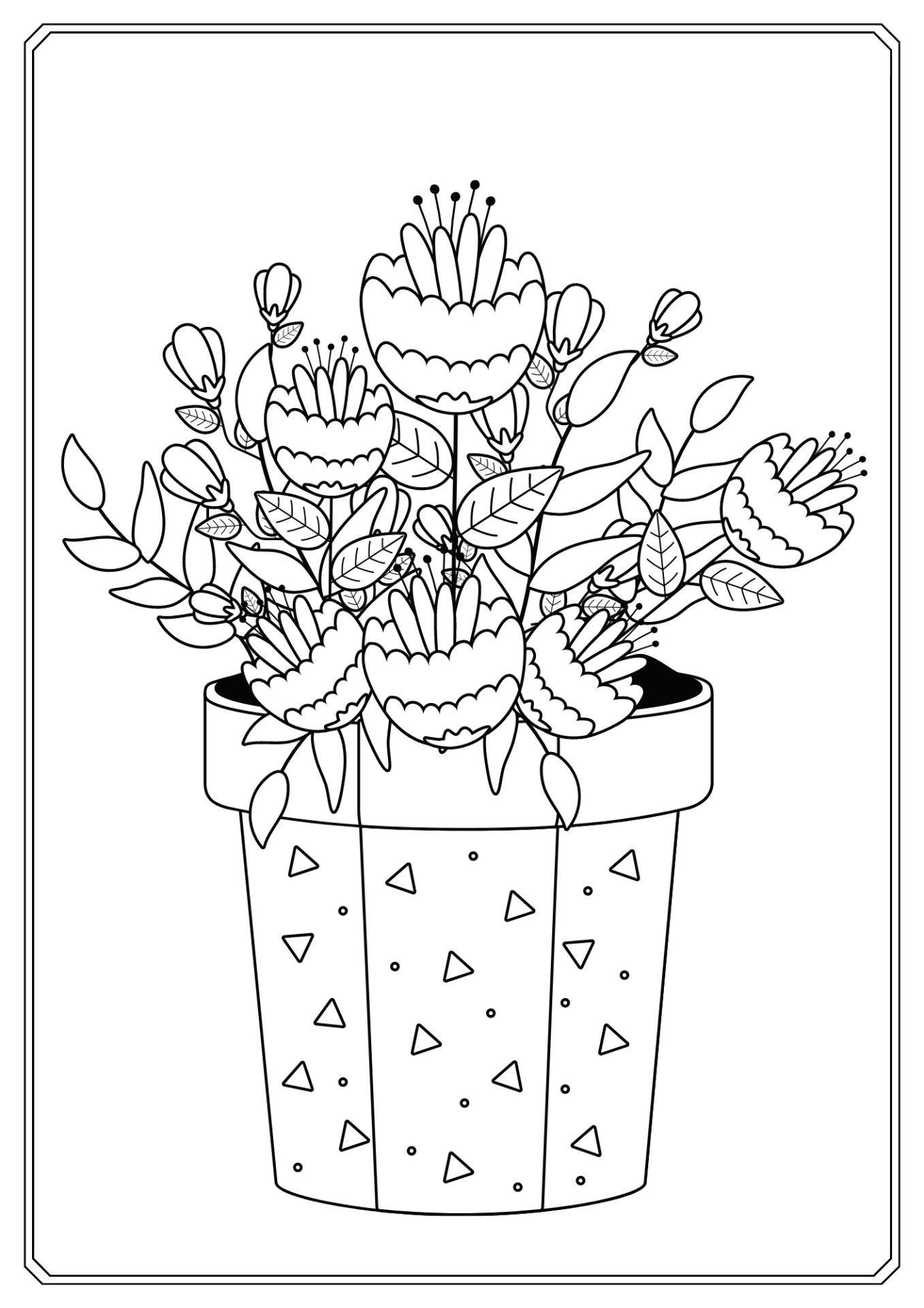 40 Printable Flower Coloring Pages - Printaboles
