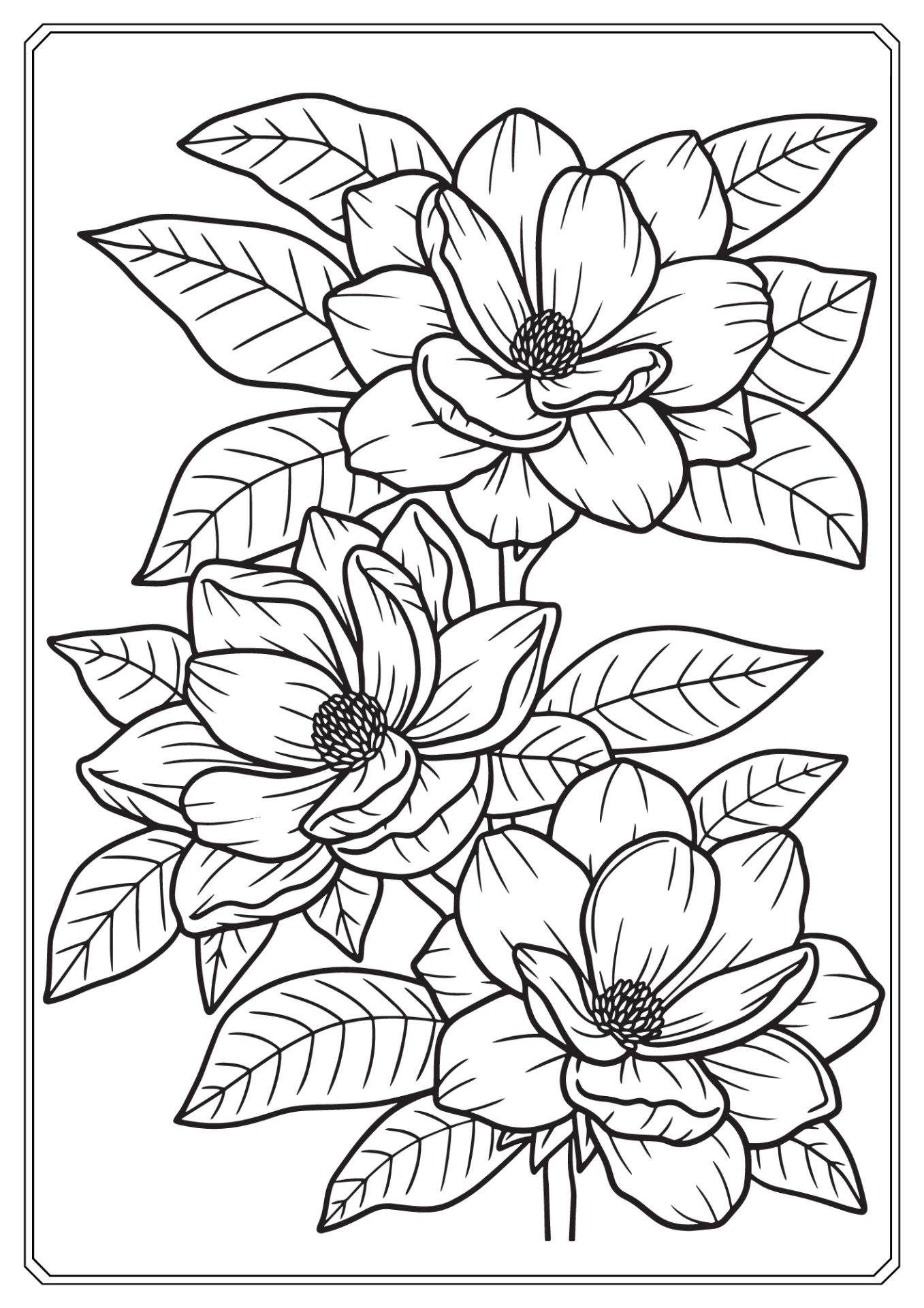 40 Printable Flower Coloring Pages - Printaboles