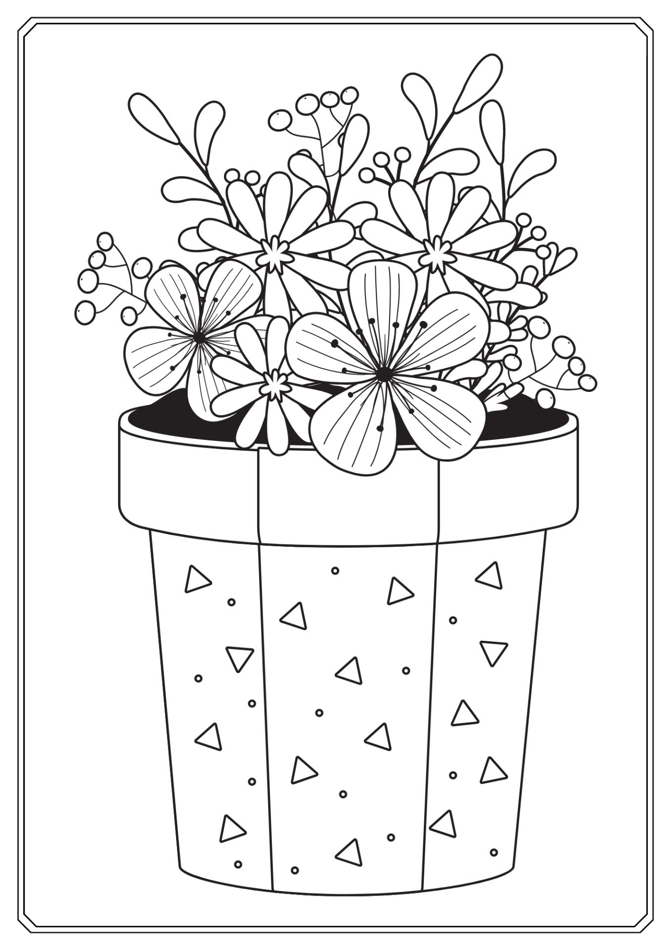 40 Printable Flower Coloring Pages - Printaboles