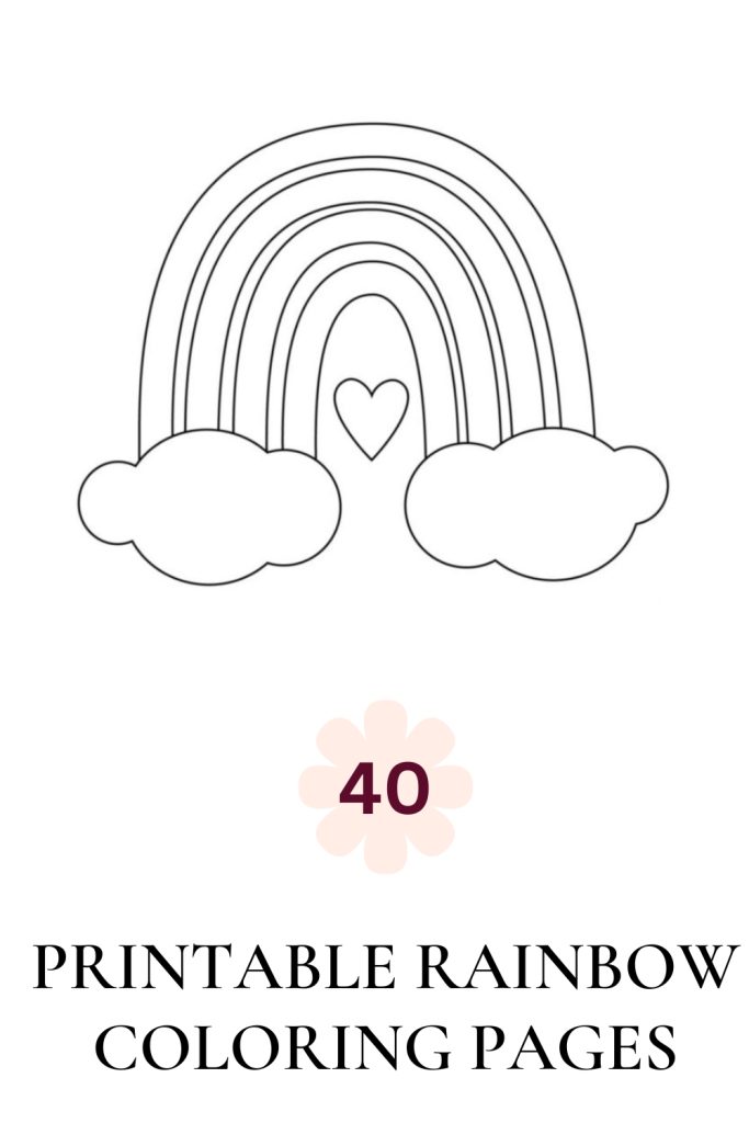 40 Free Printable Rainbow Coloring Pages - Printaboles