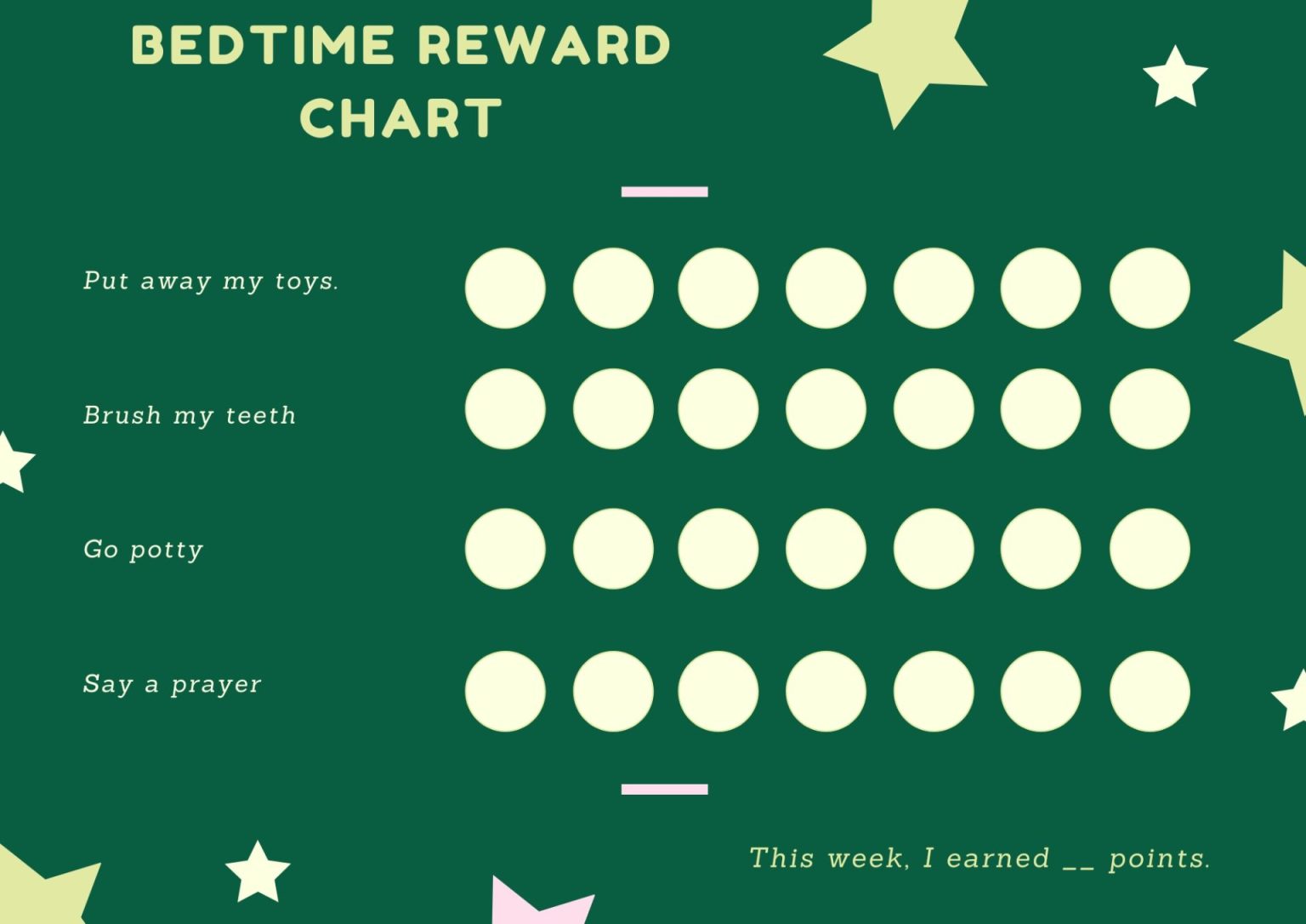 40 Free Printable Bedtime Routine Charts - Printaboles