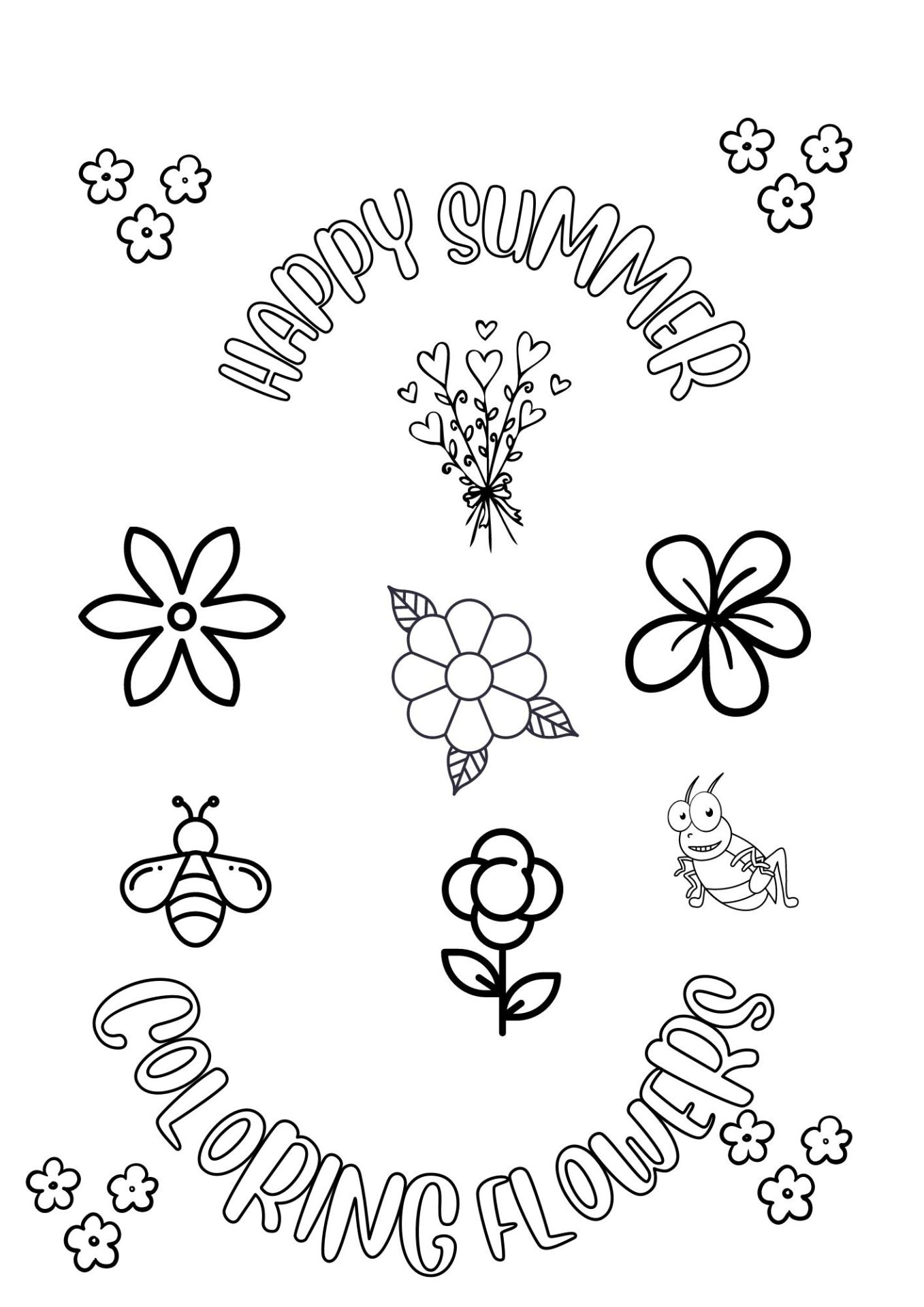 40 Free Printable Summer Coloring Pages - Printaboles