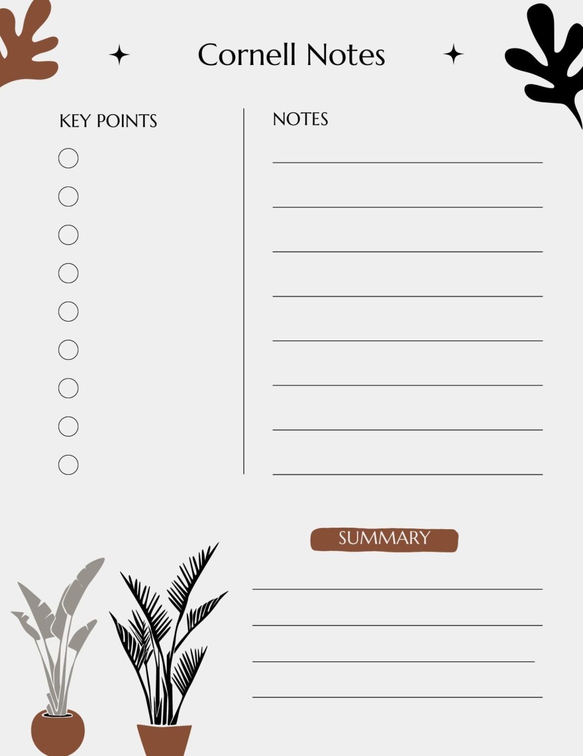 Printable Cornell Notes Templates | Free 40 Download