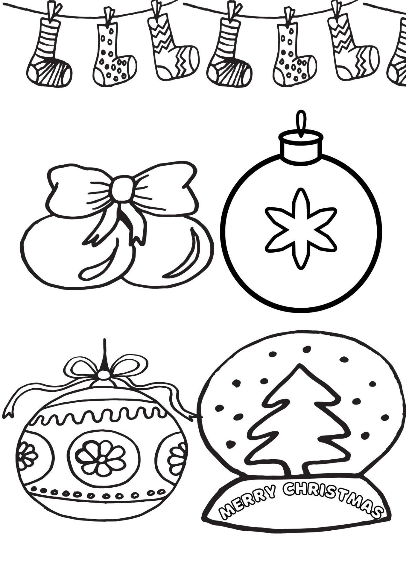 40 Free Printable Christmas Coloring Pages - Printaboles