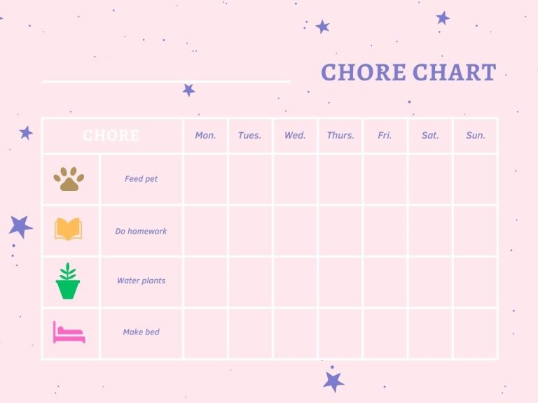 40 Free Printable Toddler chore charts - Printaboles