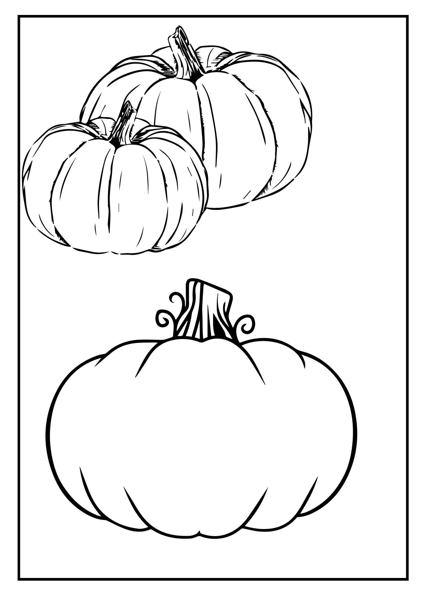 40 Free Printable Pumpkin Coloring Pages - Printaboles