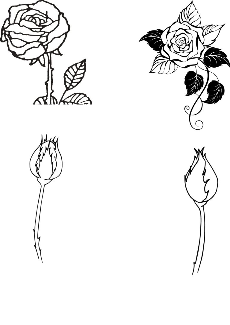 40 Free Printable Rose Coloring Pages - Printaboles