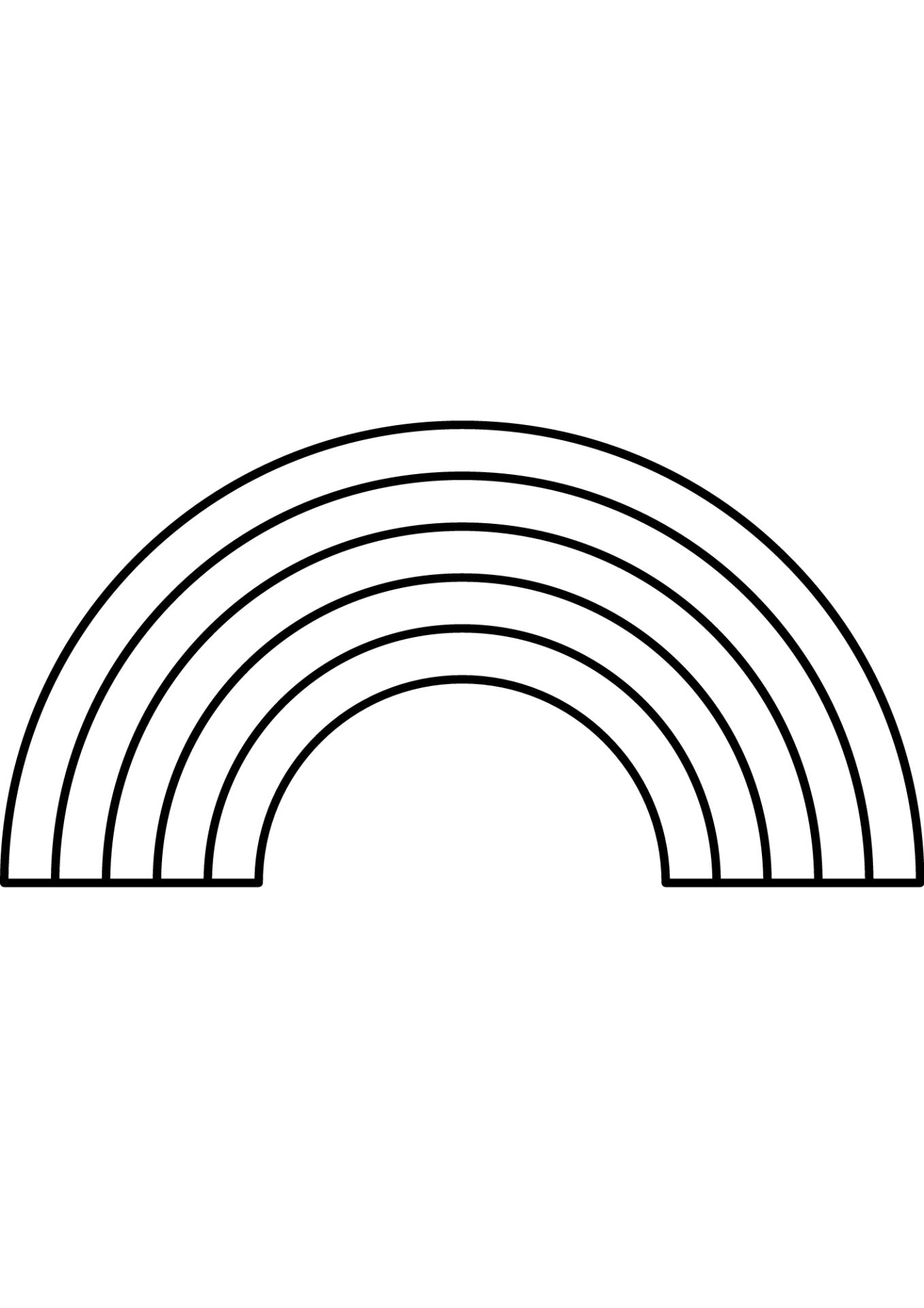 40 Free Printable Rainbow Coloring Pages - Printaboles