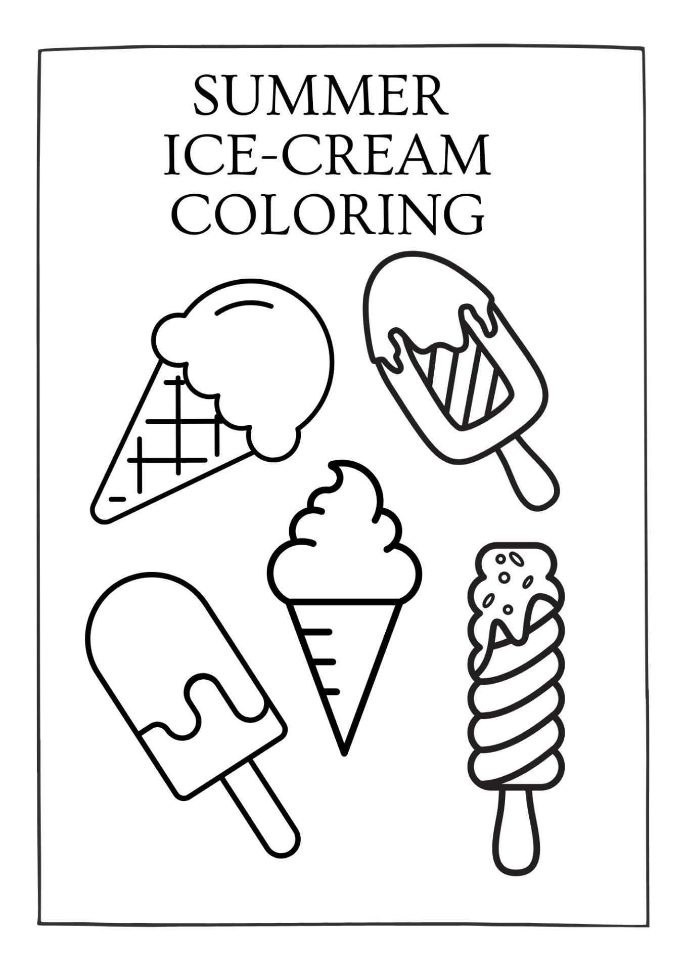 40 Free Printable Summer Coloring Pages - Printaboles