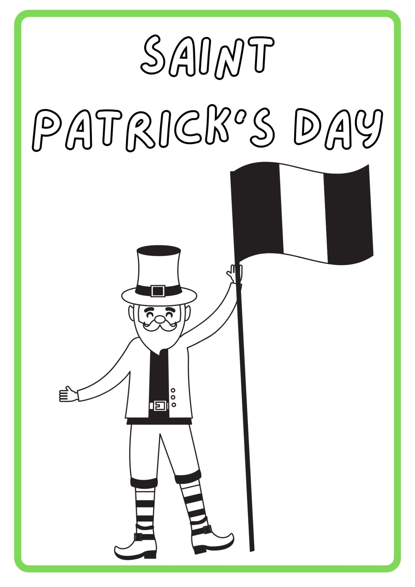 40 Free Printable St Patrick's Day Coloring Pages - Printaboles