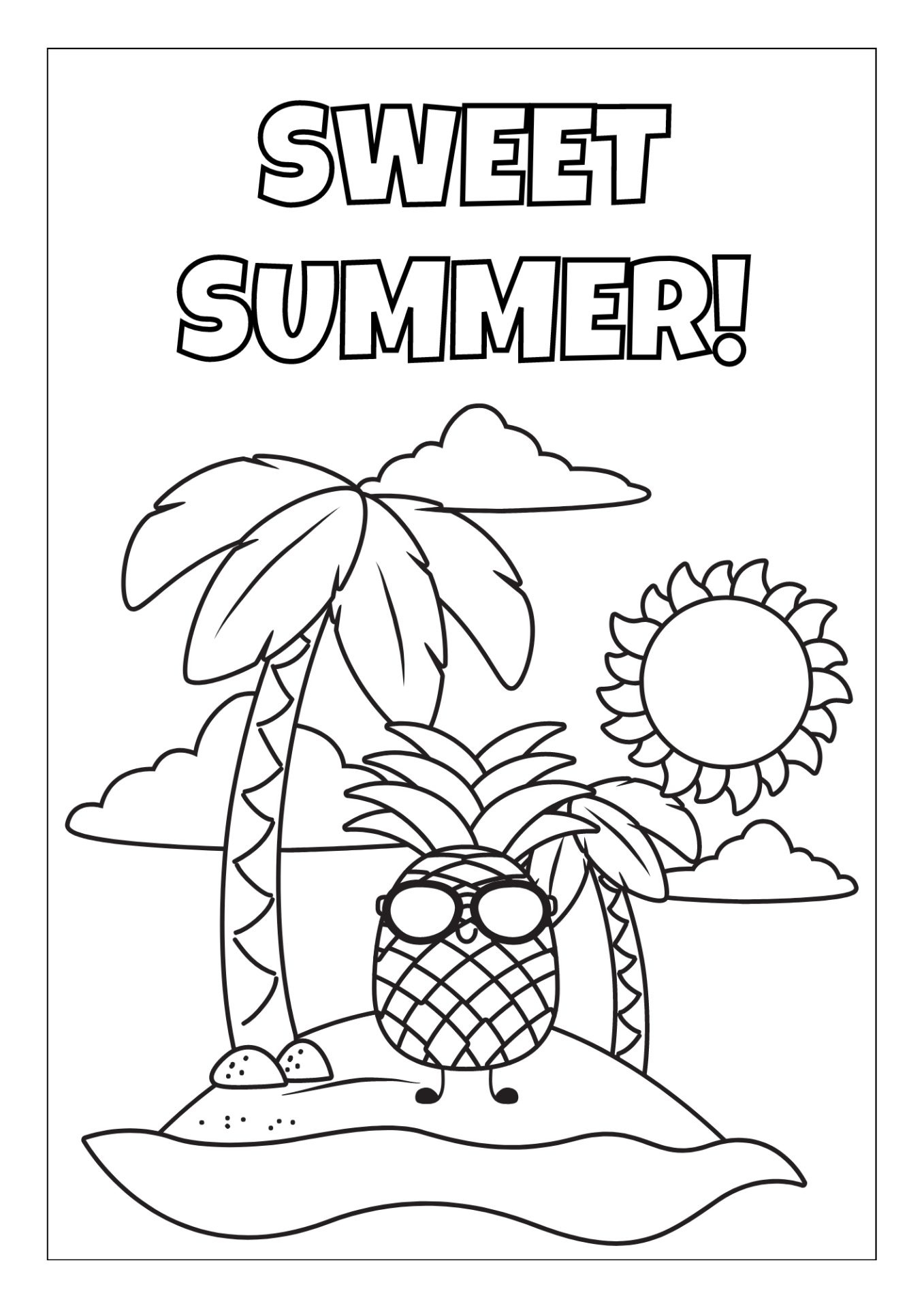 40 Free Printable Summer Coloring Pages - Printaboles