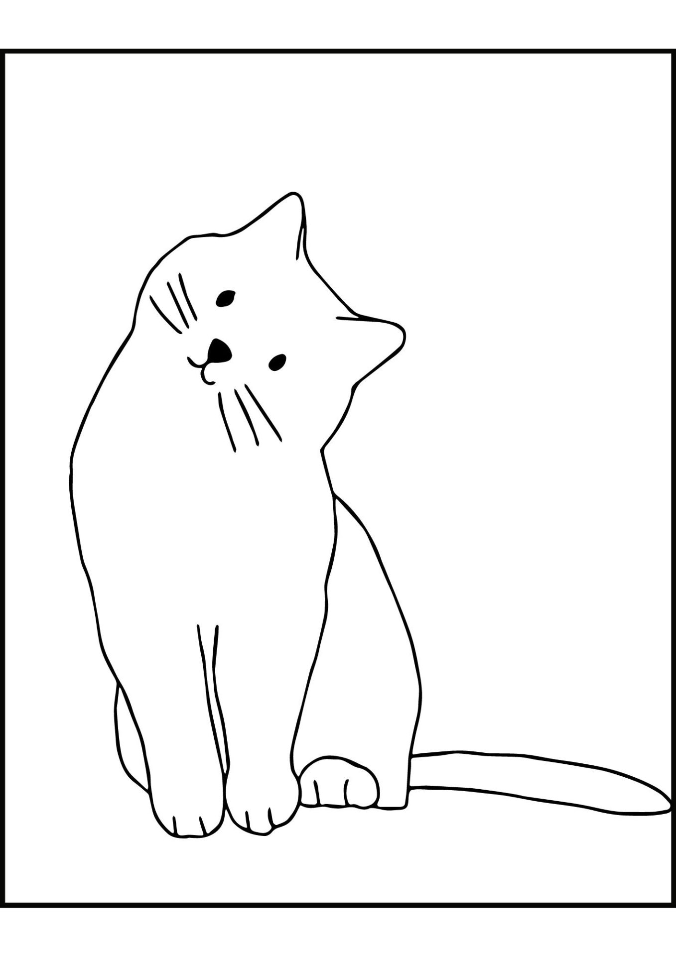 40 Free Printable Cat Coloring Pages - Printaboles