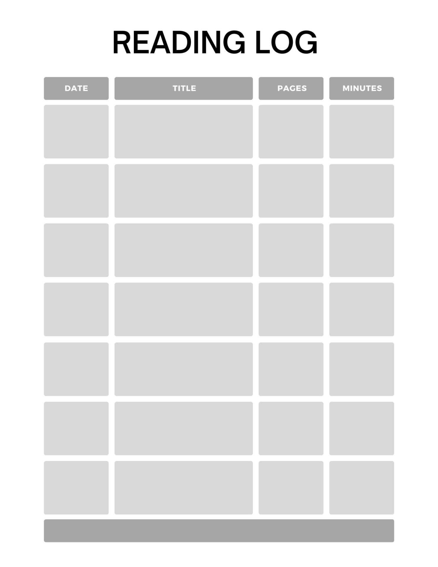 40 Free Printable Reading Logs - Printaboles