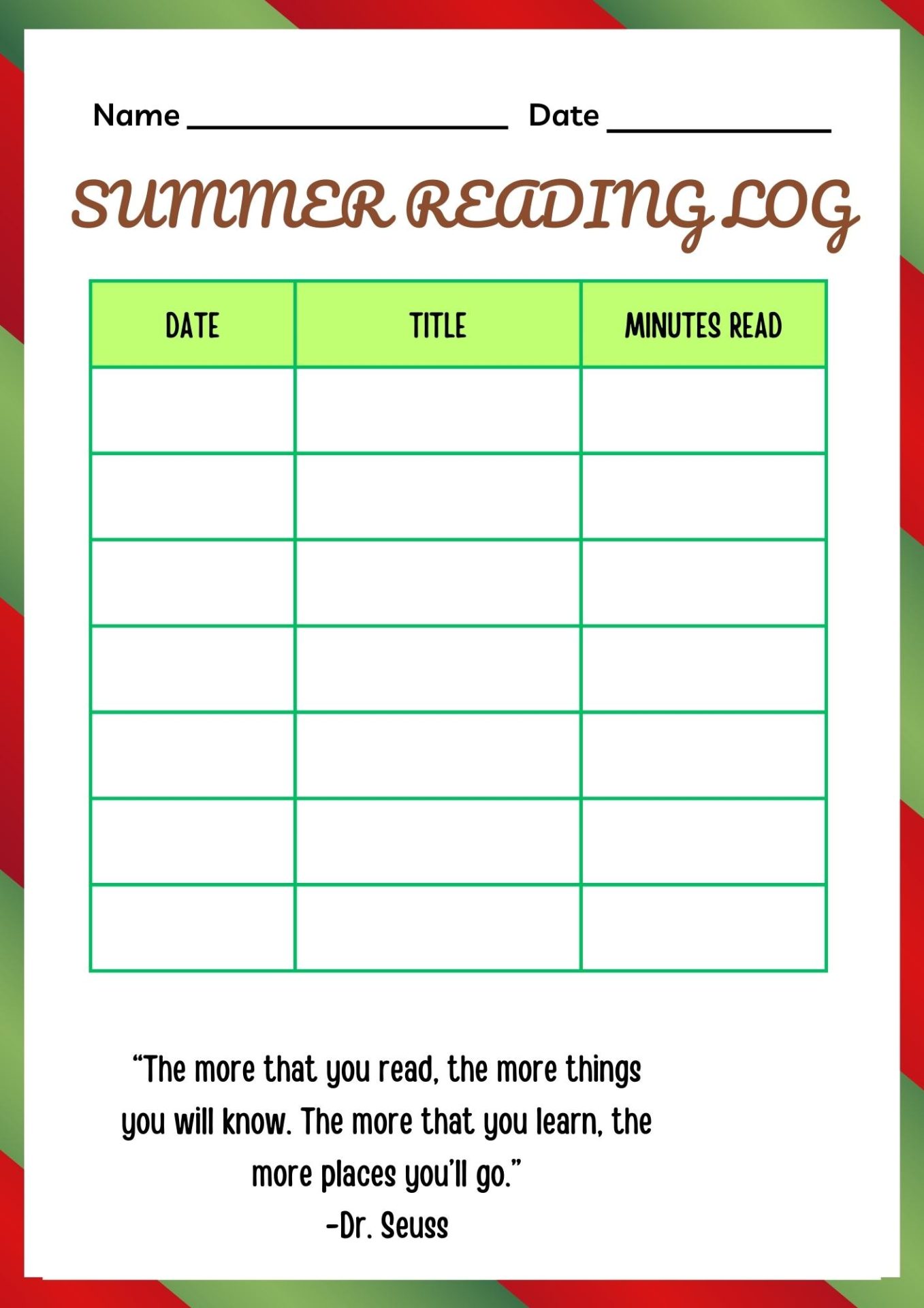 40 Free Printable Reading Logs - Printaboles