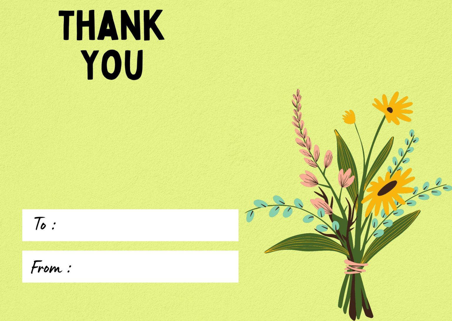 40 Free Printable Thank You Cards - Printaboles