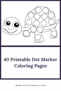 40 Free Printable Dot Marker Coloring Pages - Printaboles