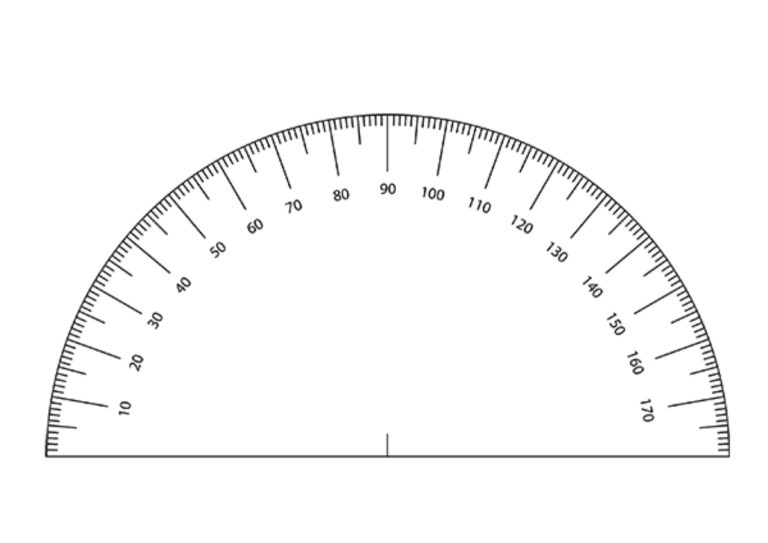 40 Free Printable Protractor Templates - Printaboles