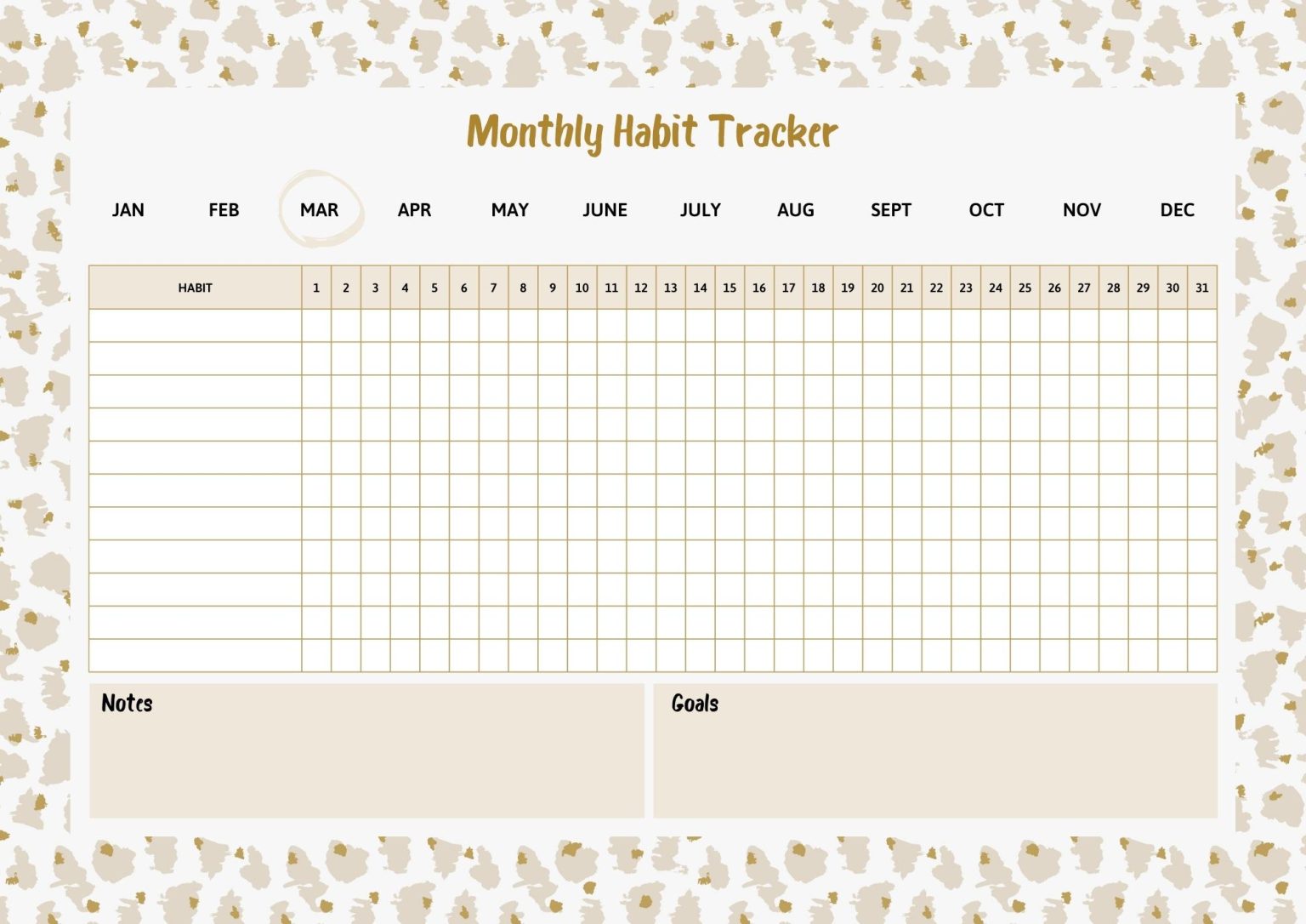 40 Free Printable Habit Trackers - Printaboles