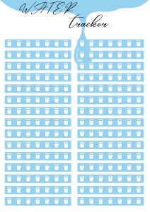 40 Free Printable Water Trackers - Printaboles