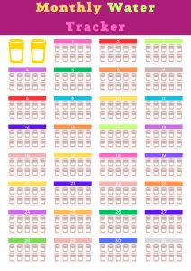 40 Free Printable Water Trackers - Printaboles